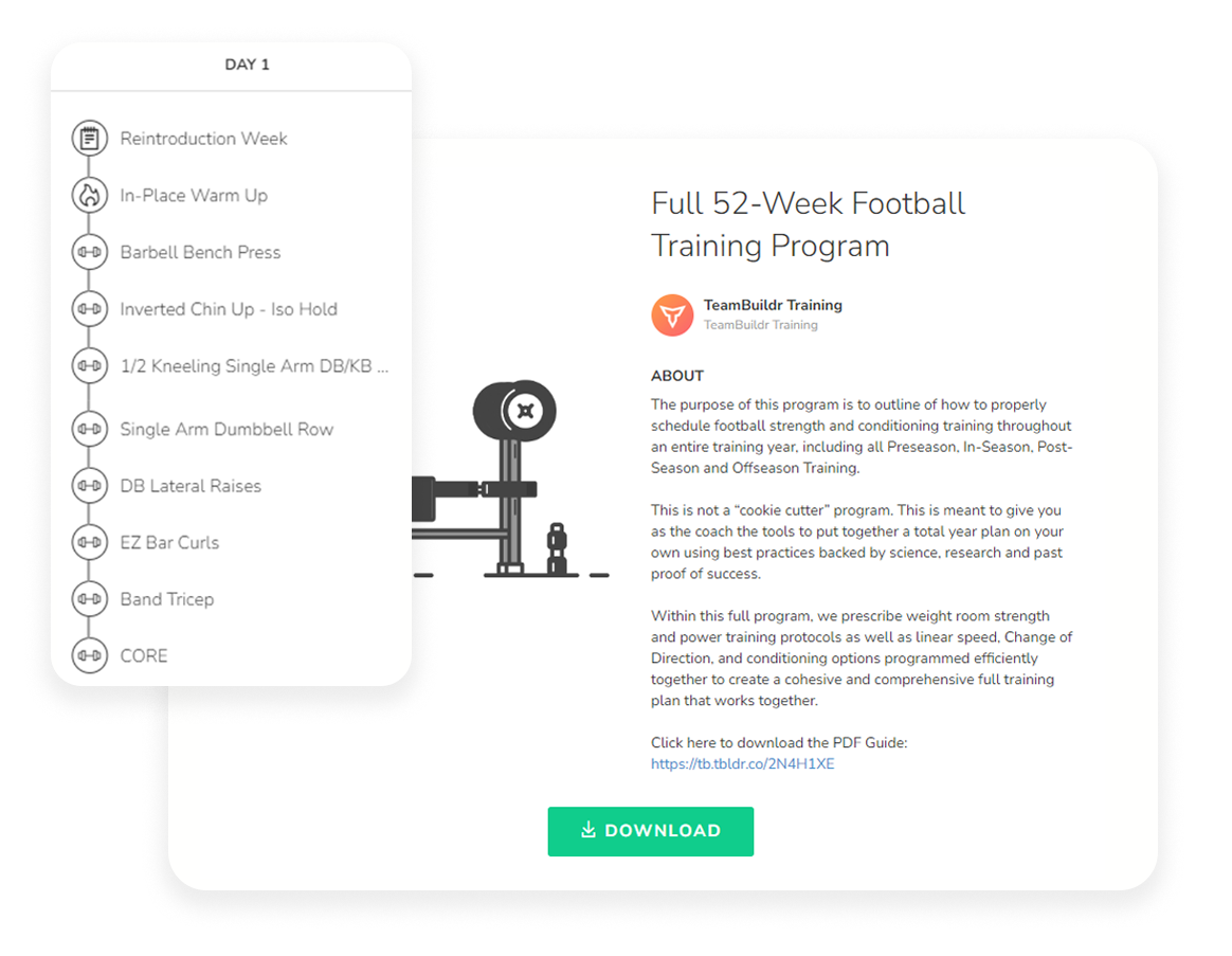 Exercise and Template Database: Workout Resources